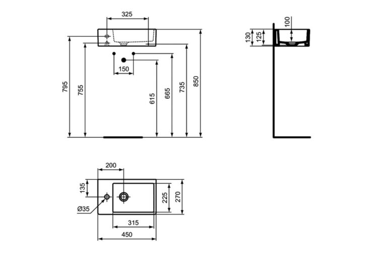 Strada umivaonik 45x27 | Ideal standard - Keramika Jovanović