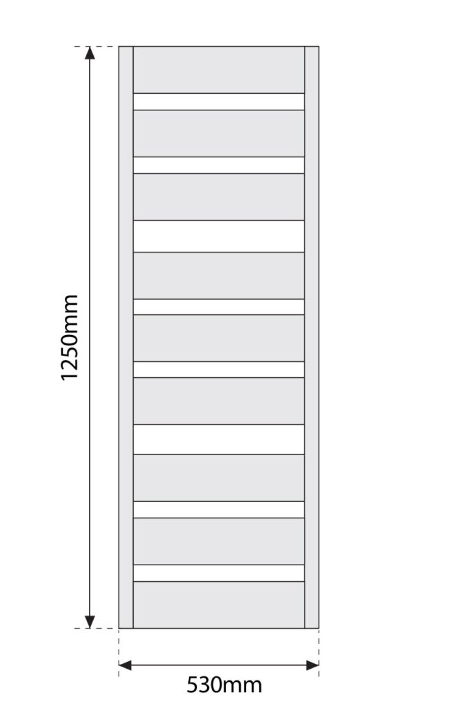 Sušač peškira Elegant 530x1250 crni | Cini - Keramika Jovanović